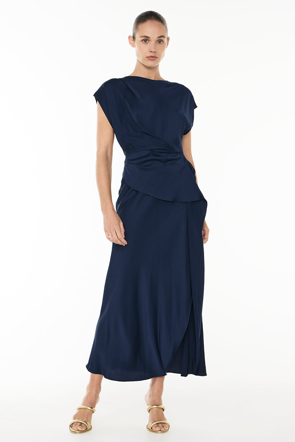 Fluid Notion Drape Dress – MANNING CARTELL