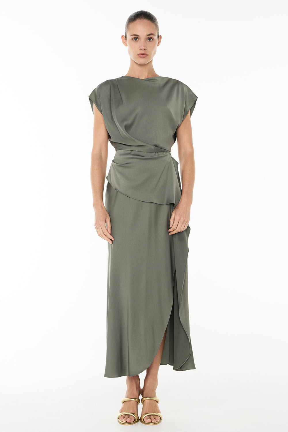 Fluid Notion Drape Dress – MANNING CARTELL